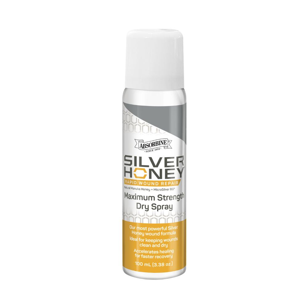 Silver Honey® Rapid Wound Repair Maximum Strength Dry Spray – Absorbine